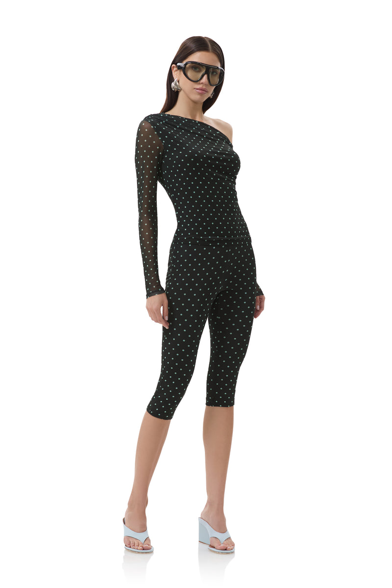 Gianna Capri Pant - Aqua Dot – AFRM