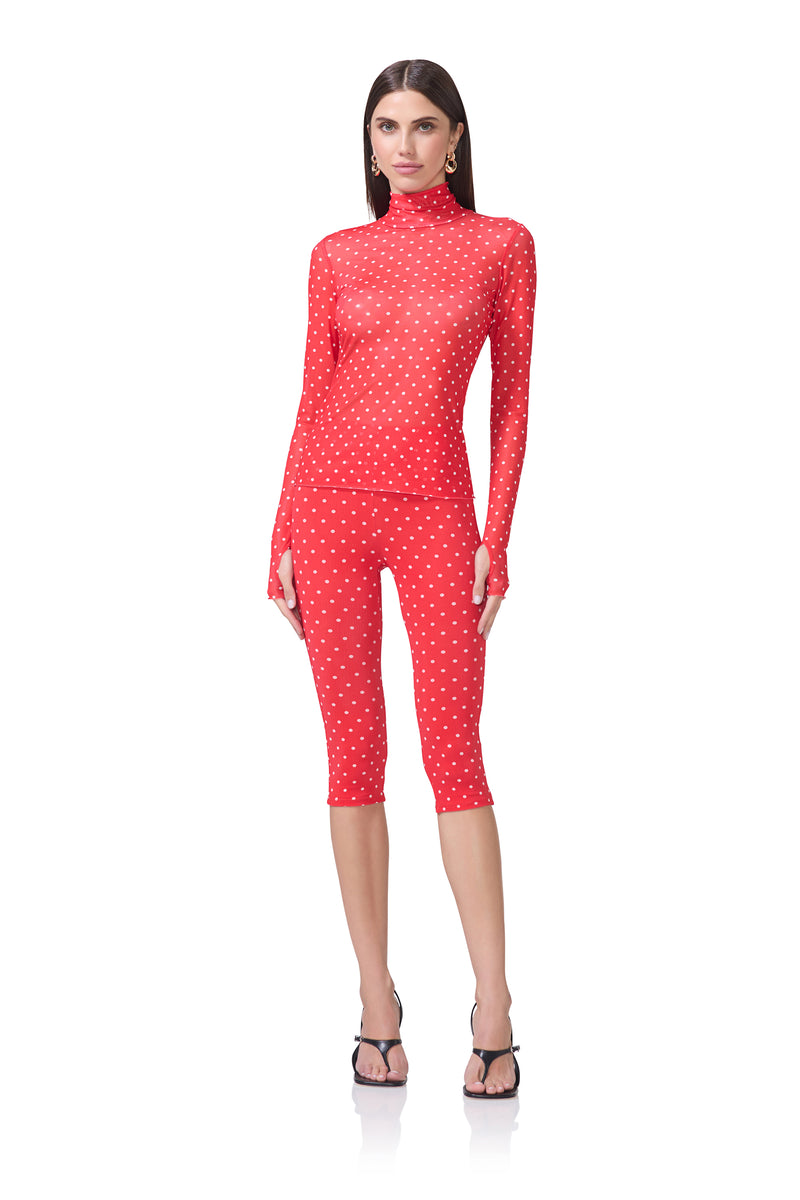 Gianna Capri Pant - Risky Micro Dot – AFRM