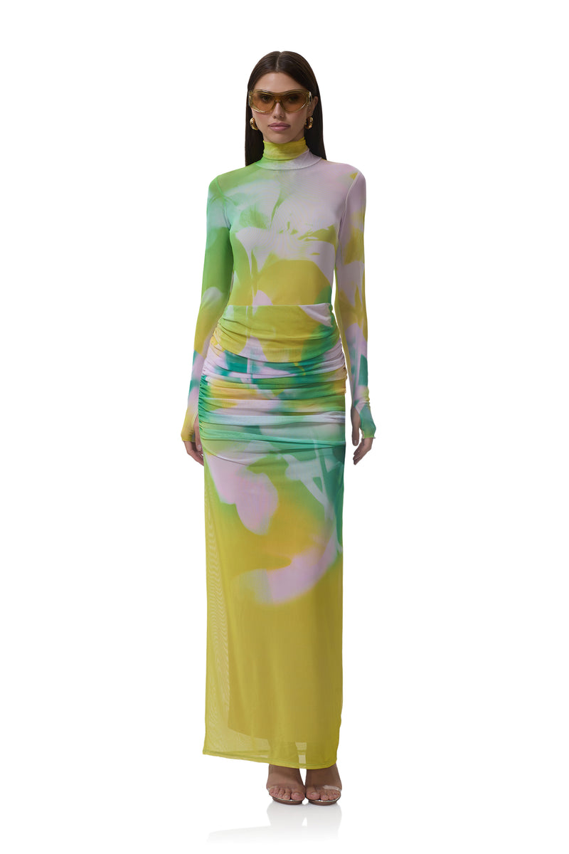bevin-skirt-sunblur-blossom – AFRM