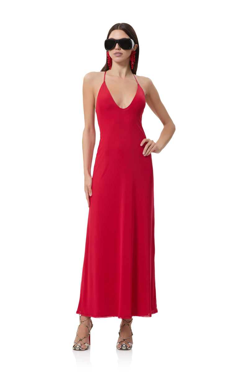 Romy Dress - Kiss Red – AFRM